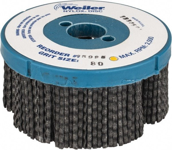 Weiler 85995 4" 80 Grit Silicon Carbide Disc Brush – Lighting Supply Guy